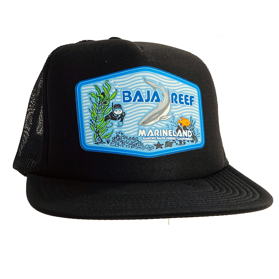 Marineland's Baja Reef - Black Trucker Hat – Burnout Stoke
