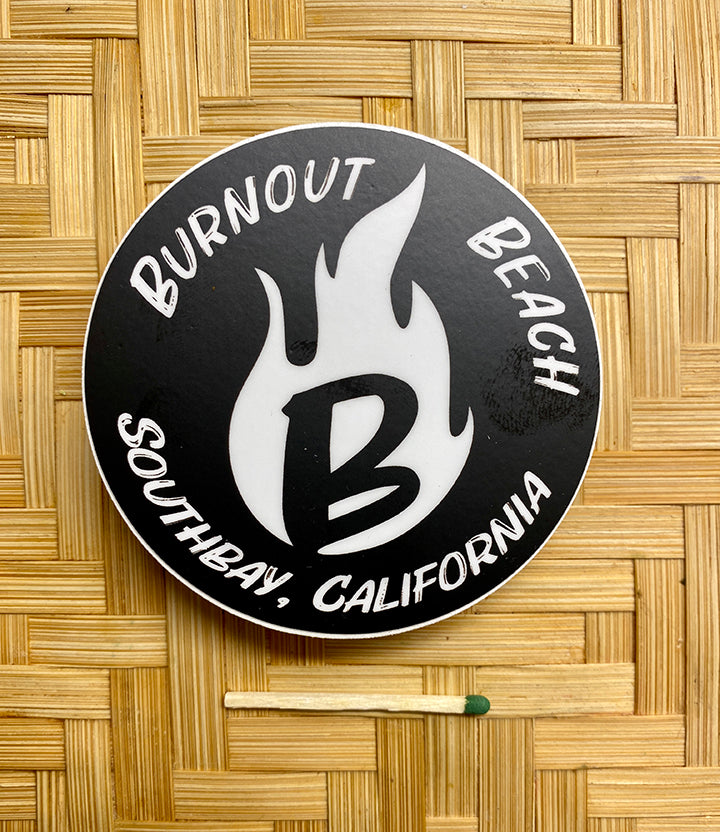 Black Flame Sticker – Burnout Stoke
