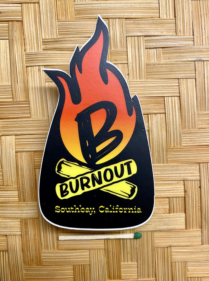 Burnout Campfire Sticker – Burnout Stoke