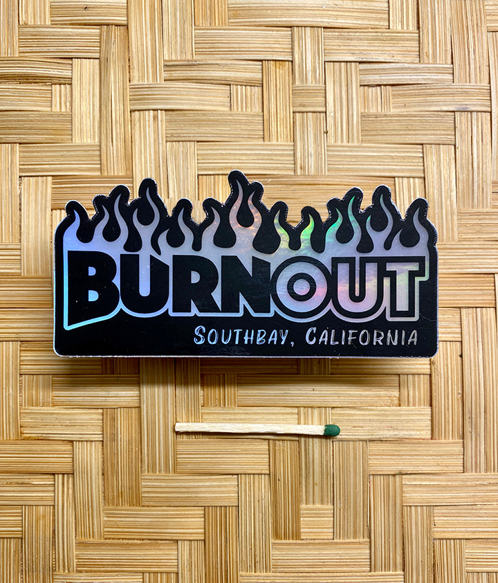 Burnout 'Halo Flame' Sticker – Burnout Stoke